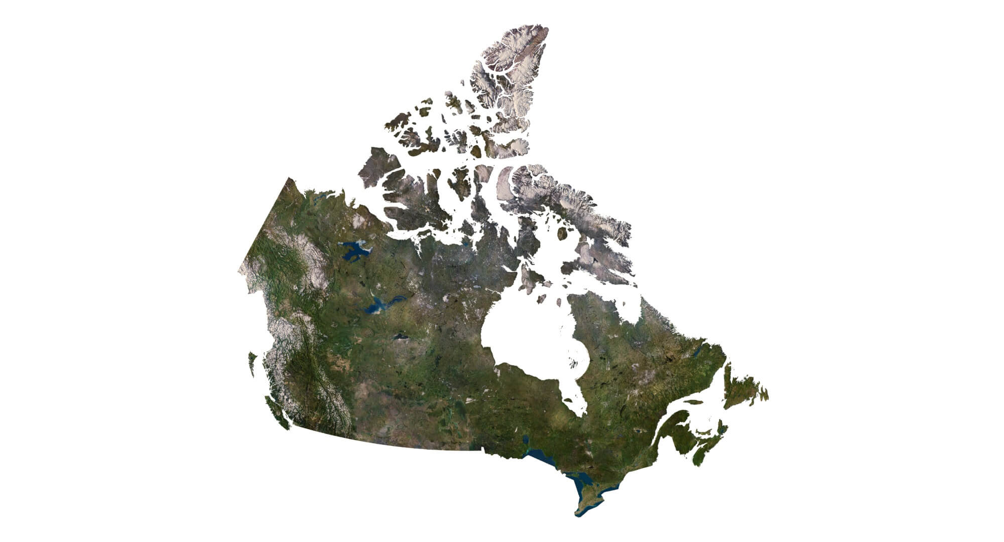 Canada Terrain 3D Map by Shustrik