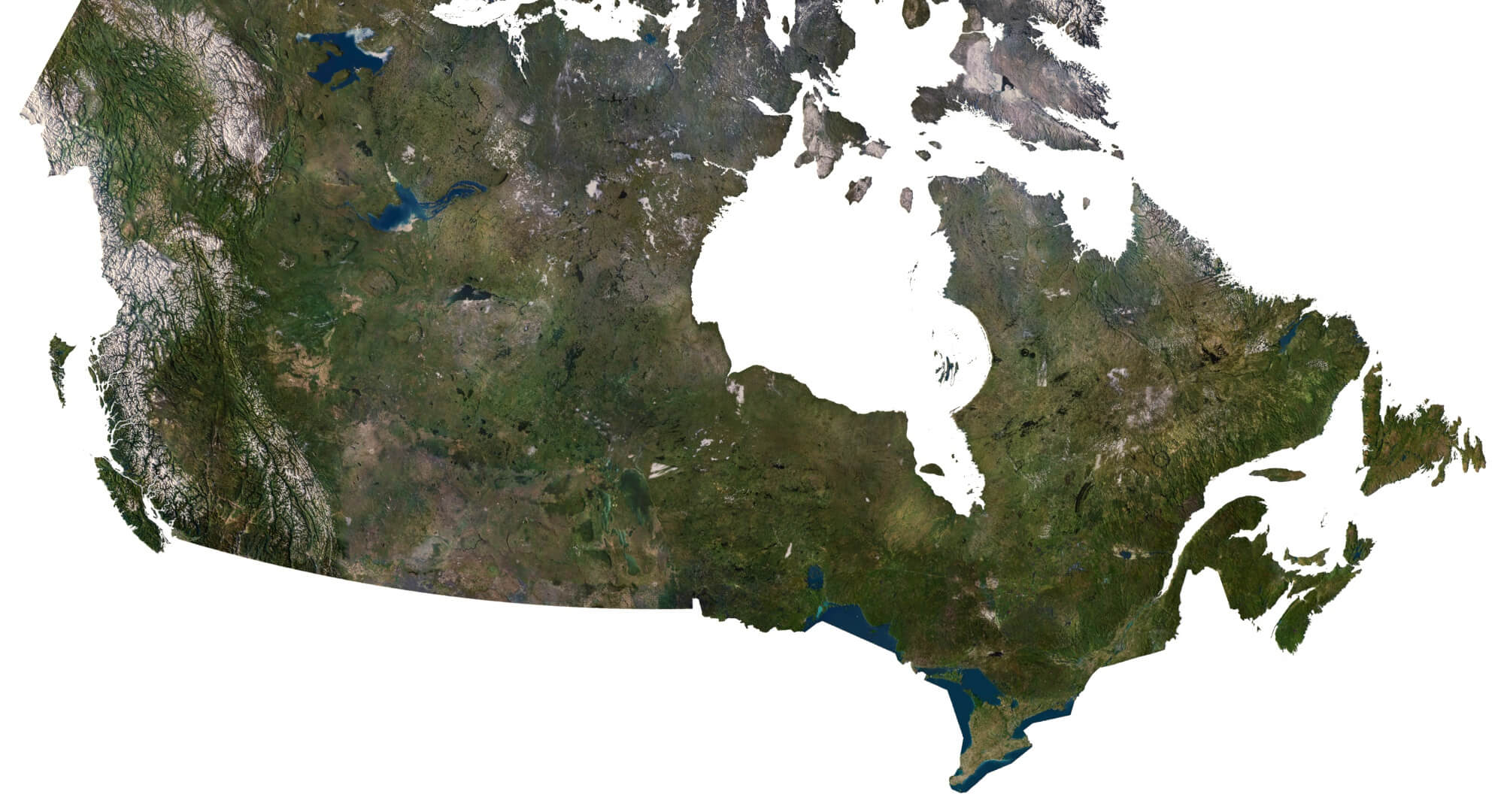 Canada Terrain 3D Map by Shustrik