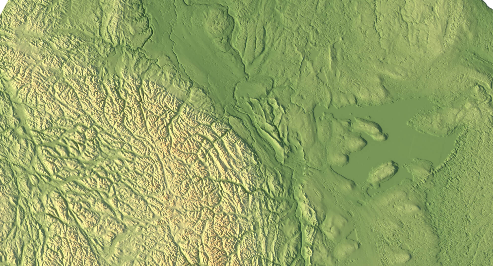 Canada Terrain 3D Map by Shustrik