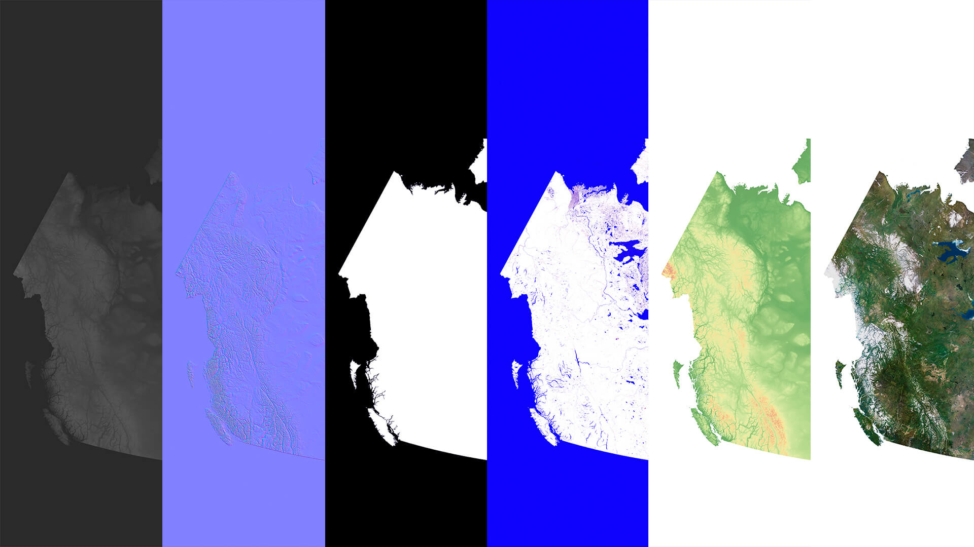 Canada Terrain 3D Map by Shustrik
