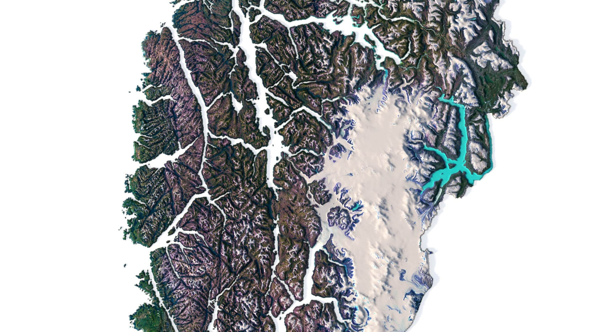 Chile Terrain 3D Map by Shustrik