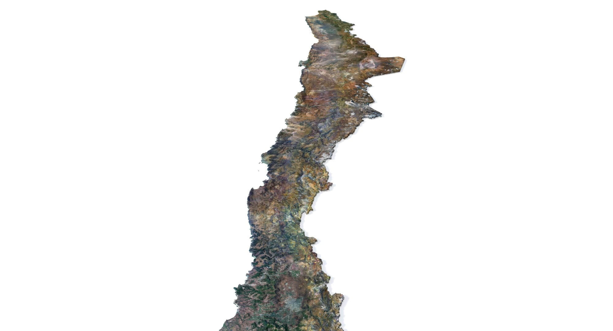 Chile Terrain 3D Map by Shustrik