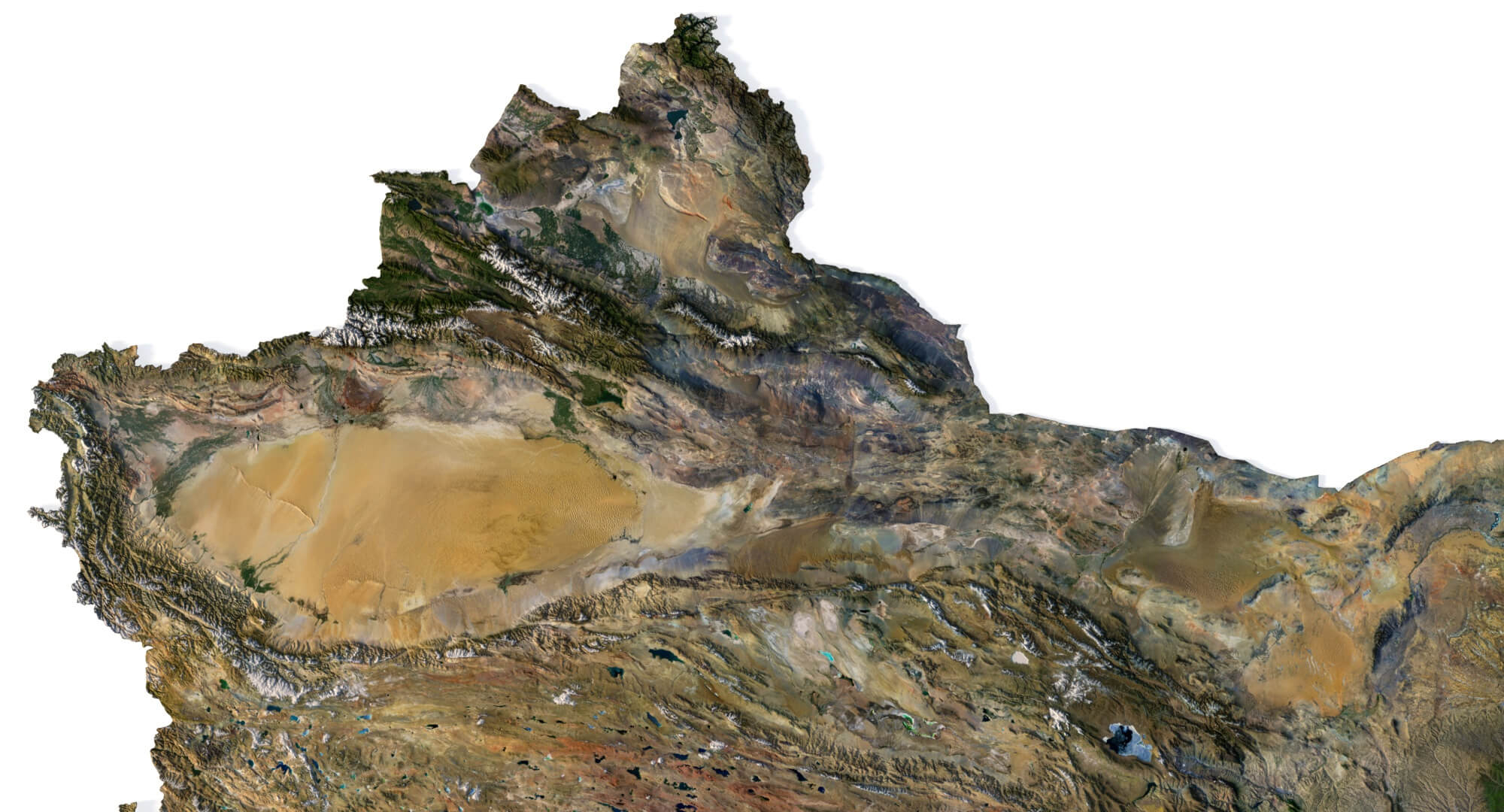 China Terrain 3D Map by Shustrik