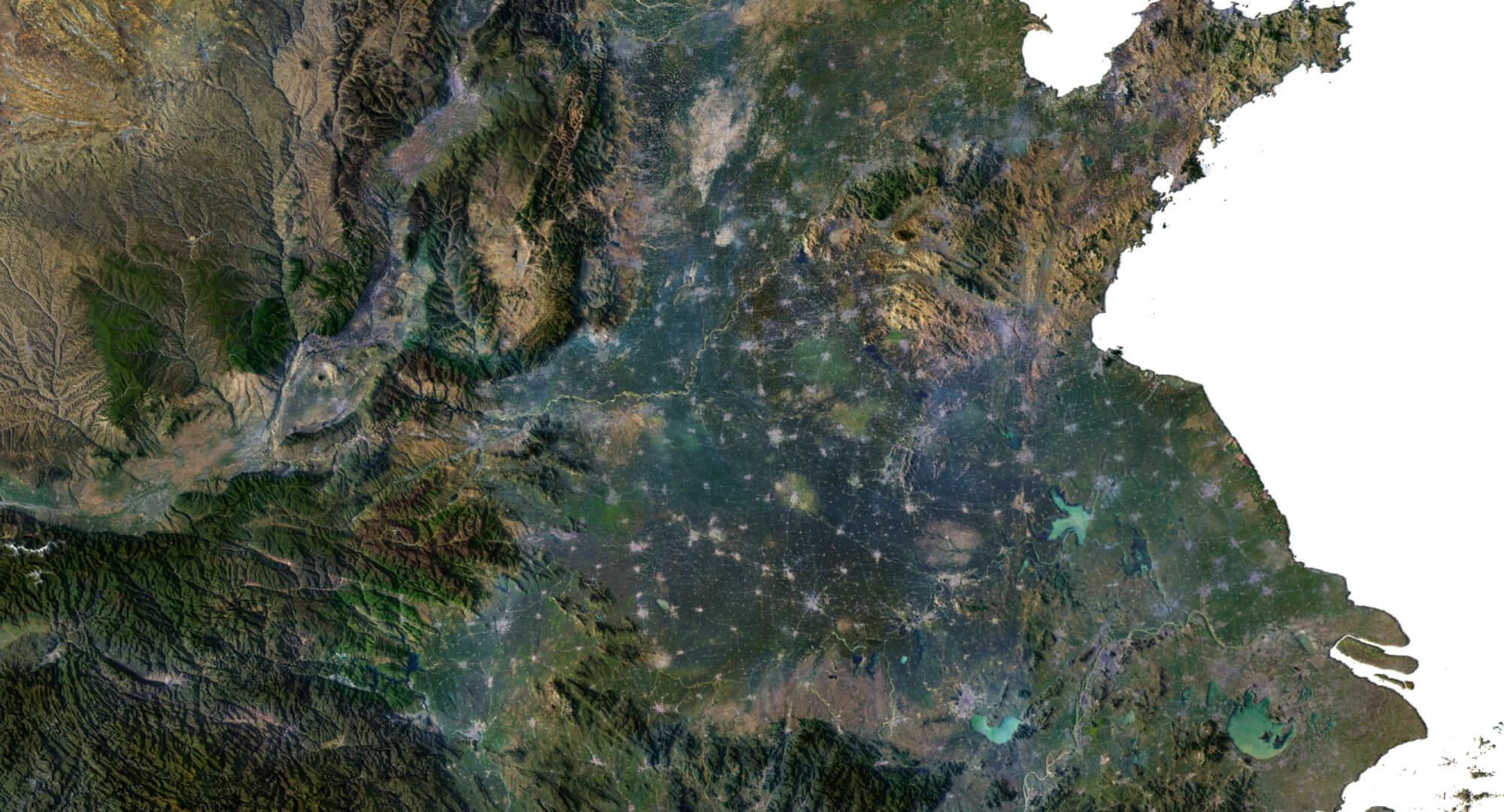 China Terrain 3D Map by Shustrik