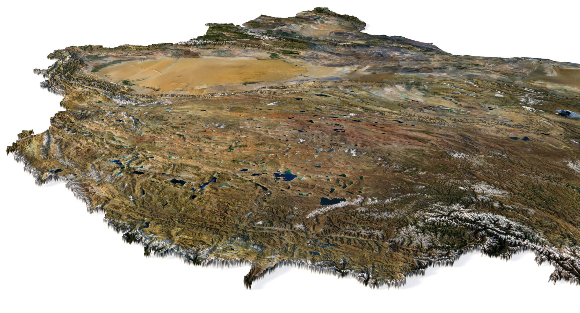 China Terrain 3D Map by Shustrik
