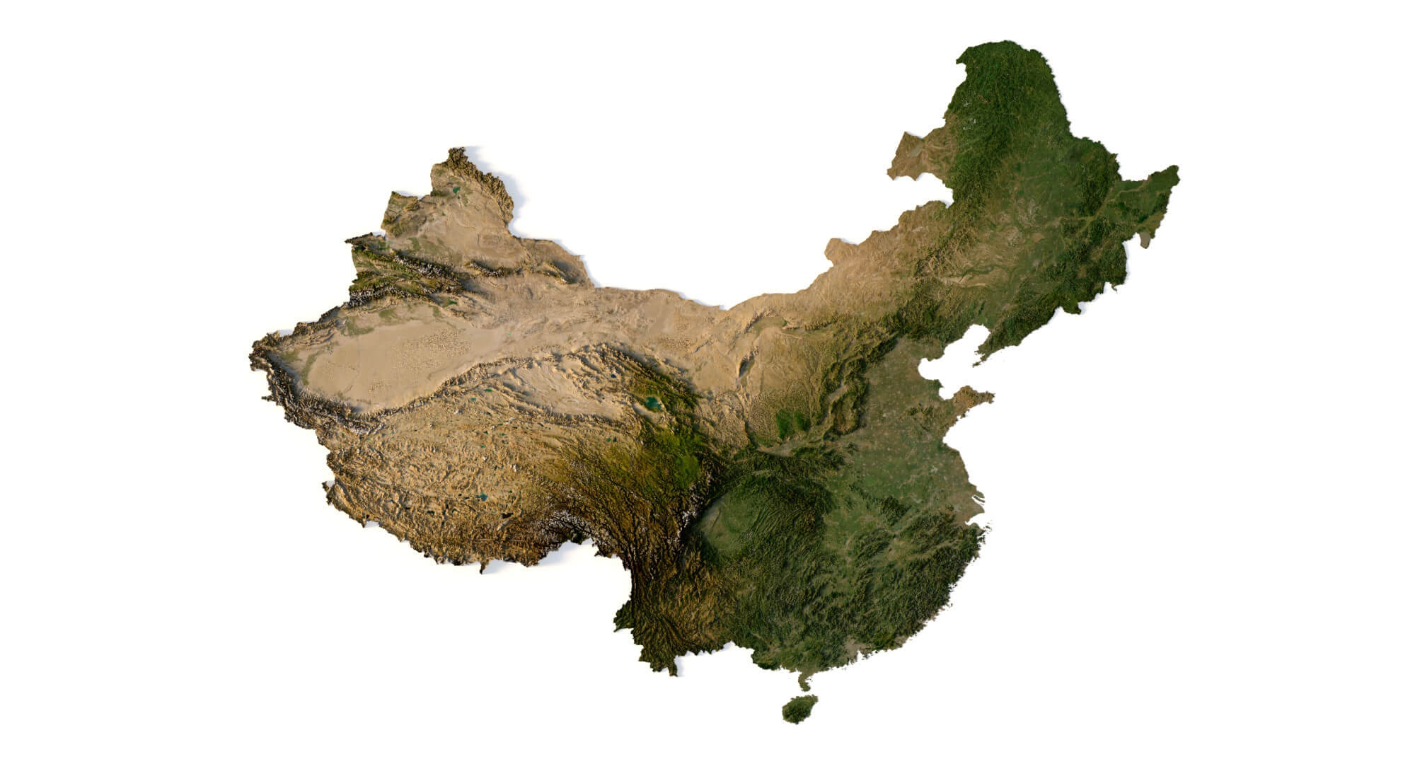 China Terrain - 3D Model by Shustrik