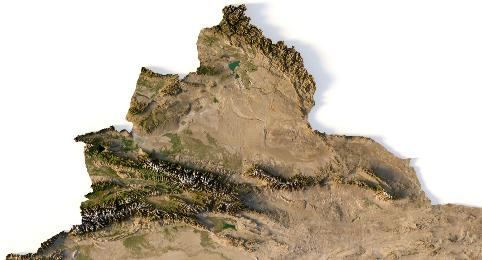 China Terrain - 3D Model by Shustrik