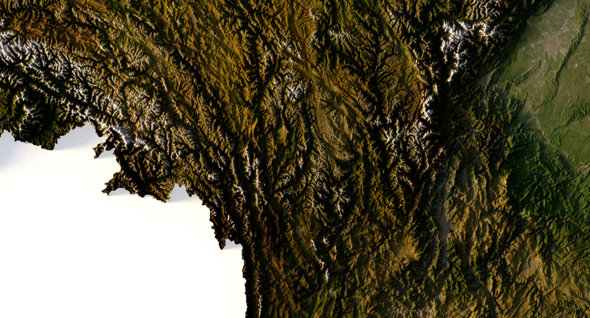 China Terrain - 3D Model by Shustrik