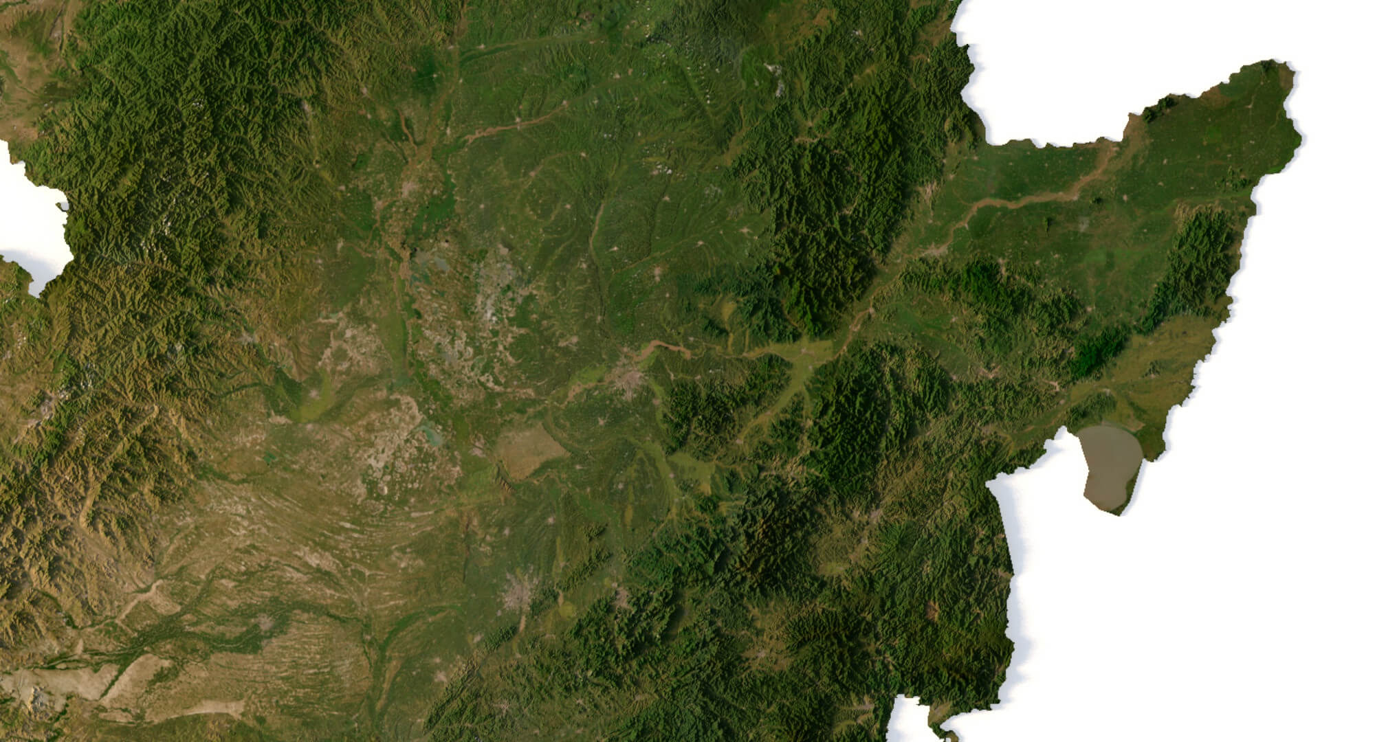 China Terrain - 3D Model by Shustrik