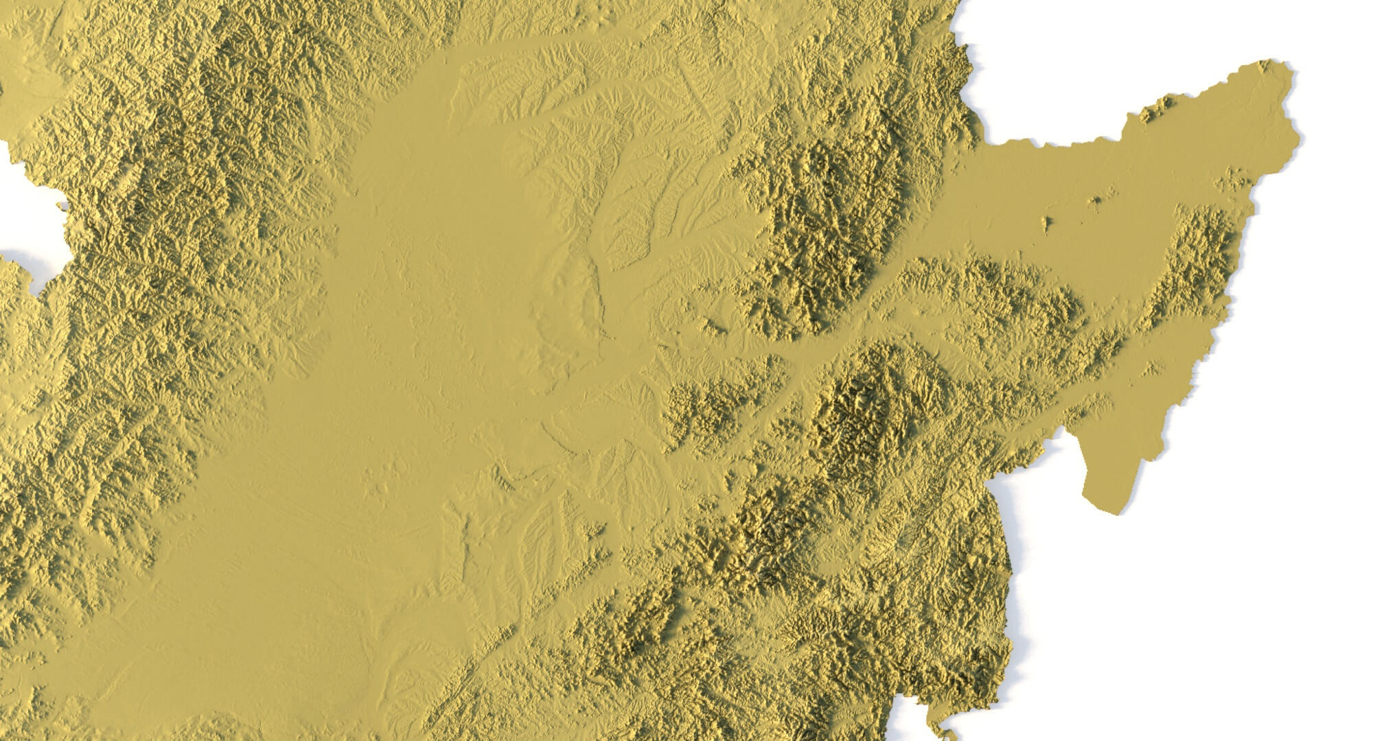 China Terrain - 3D Model by Shustrik