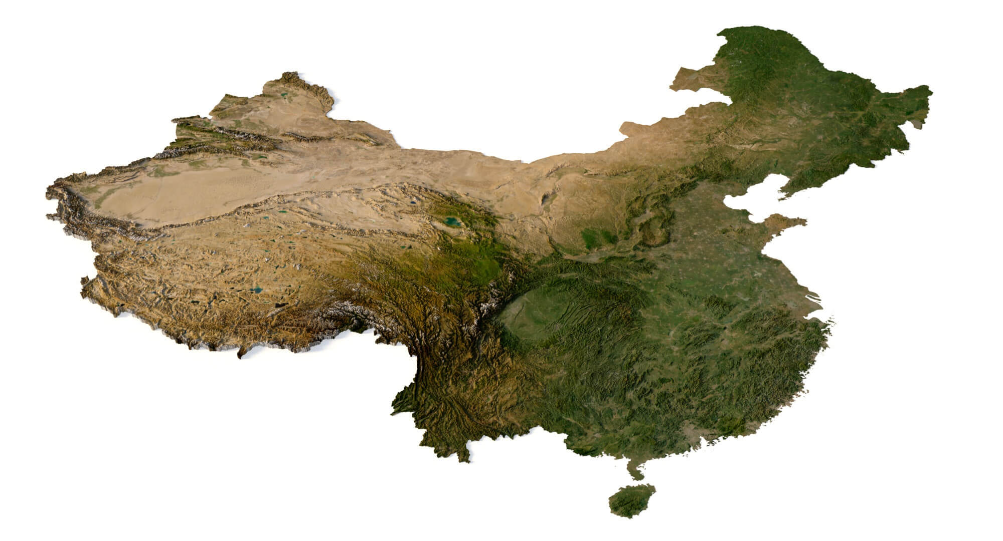 China Terrain - 3D Model by Shustrik