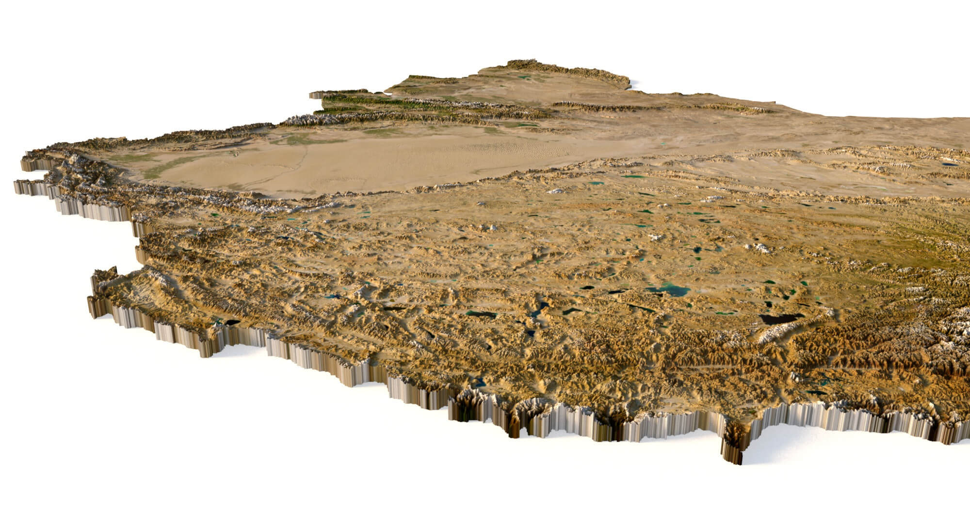 China Terrain - 3D Model by Shustrik