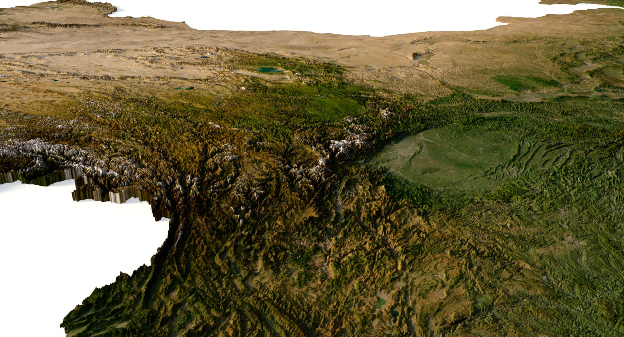 China Terrain - 3D Model by Shustrik