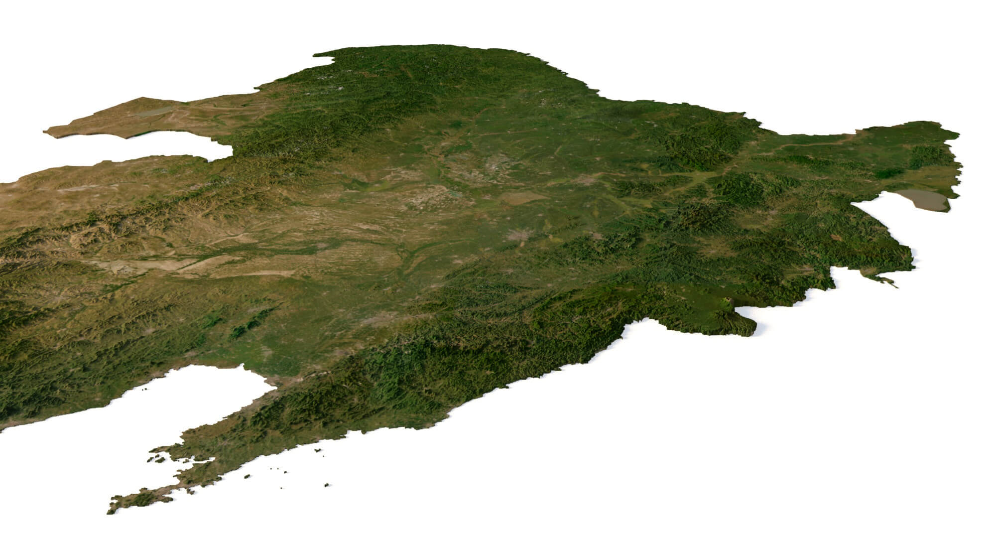 China Terrain - 3D Model by Shustrik