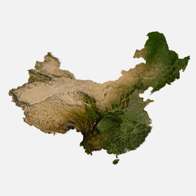 China Terrain - 3D Model by Shustrik