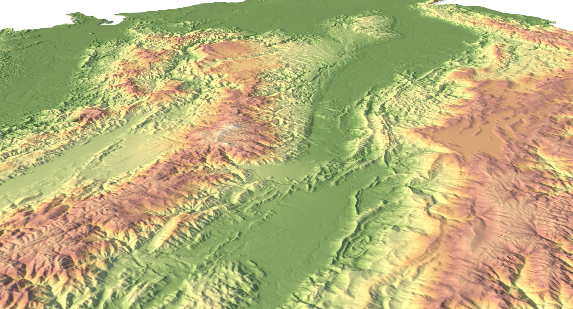 Colombia Terrain 3D Map by Shustrik