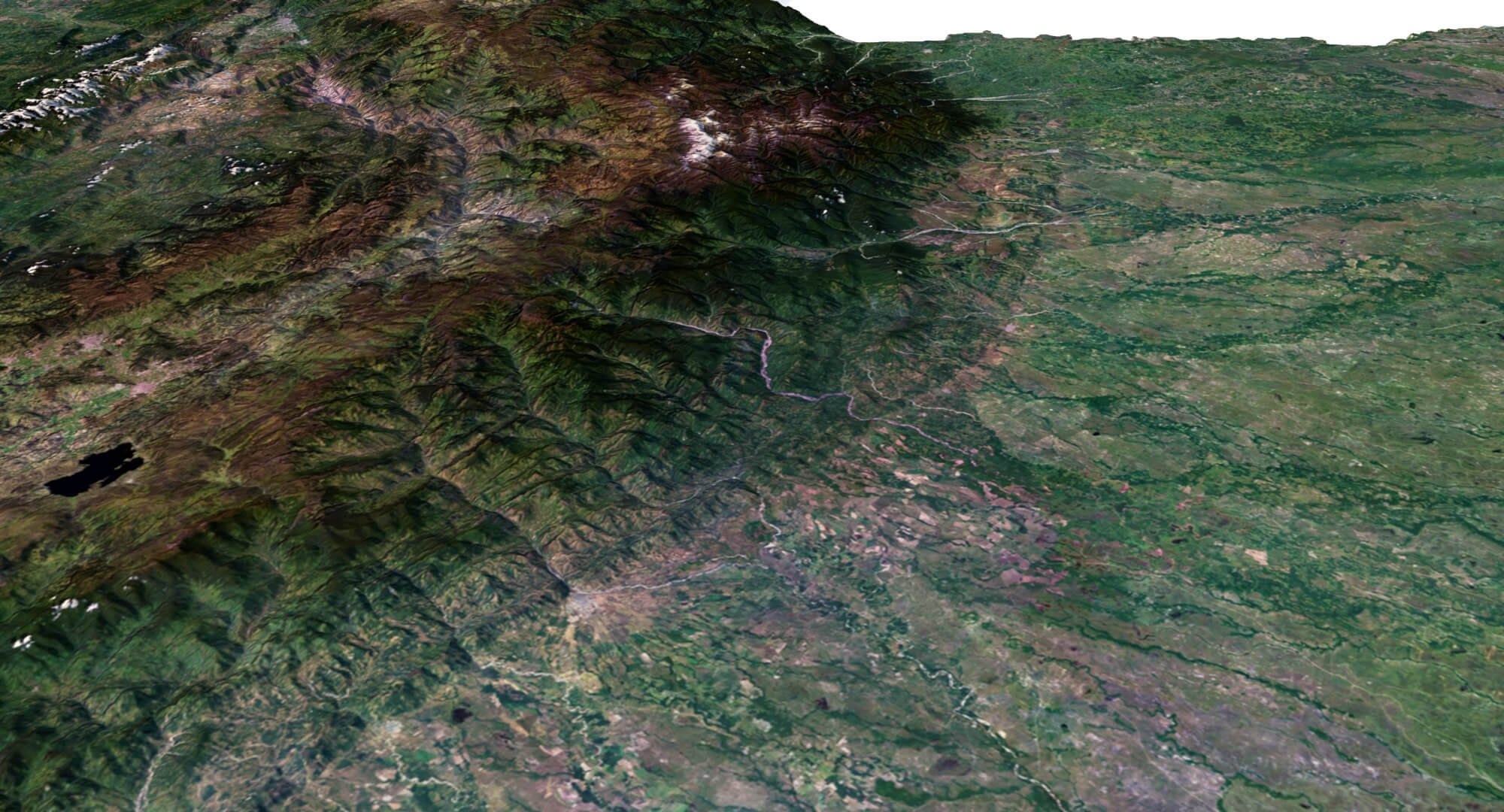 Colombia Terrain 3D Map by Shustrik