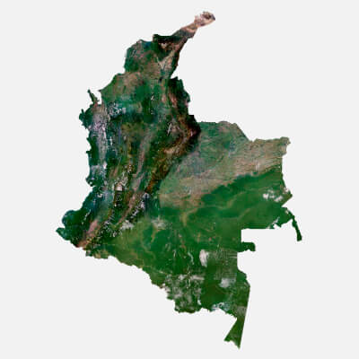 Colombia Terrain 3D Map by Shustrik