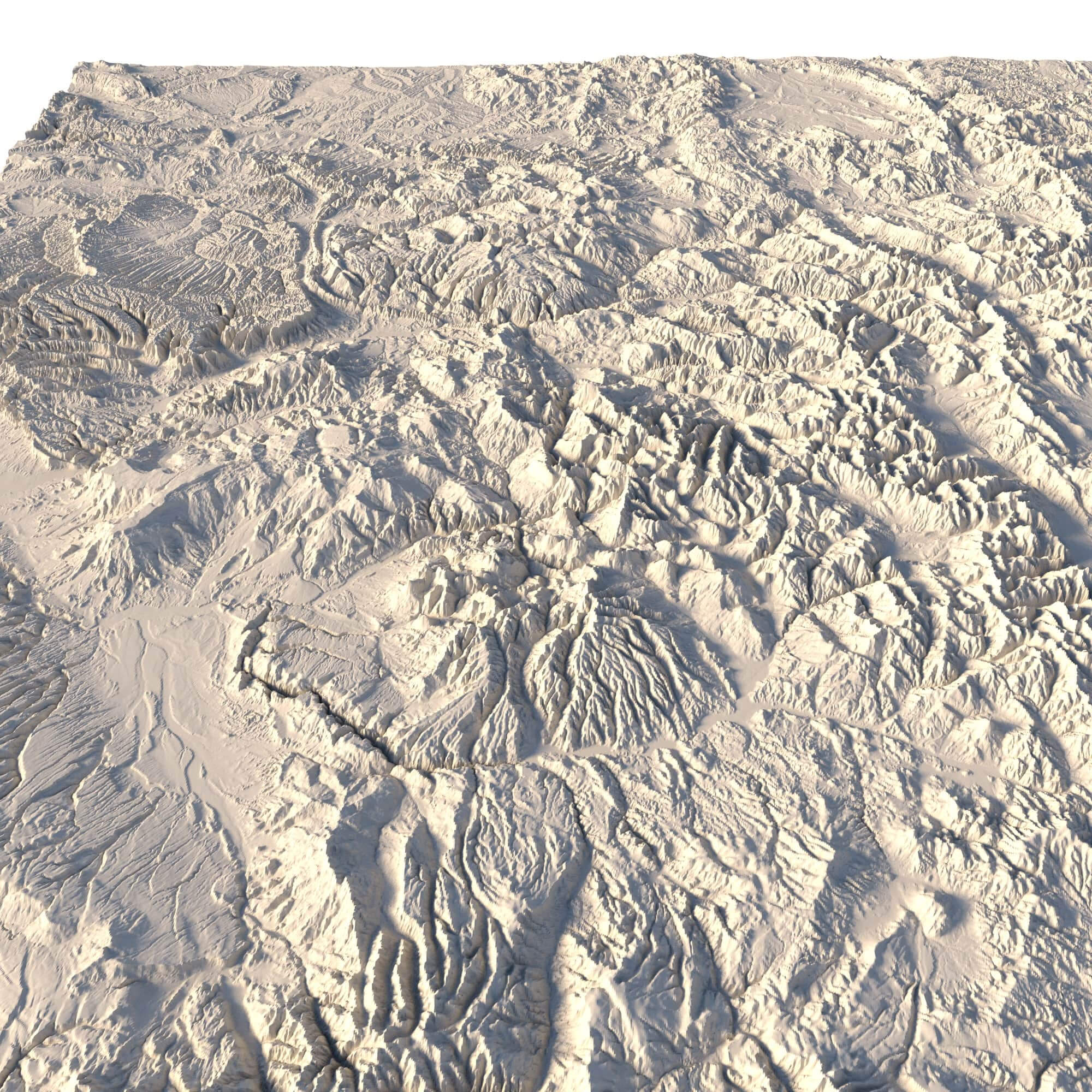 Colorado Map Topographic Stl Model by Shustrik