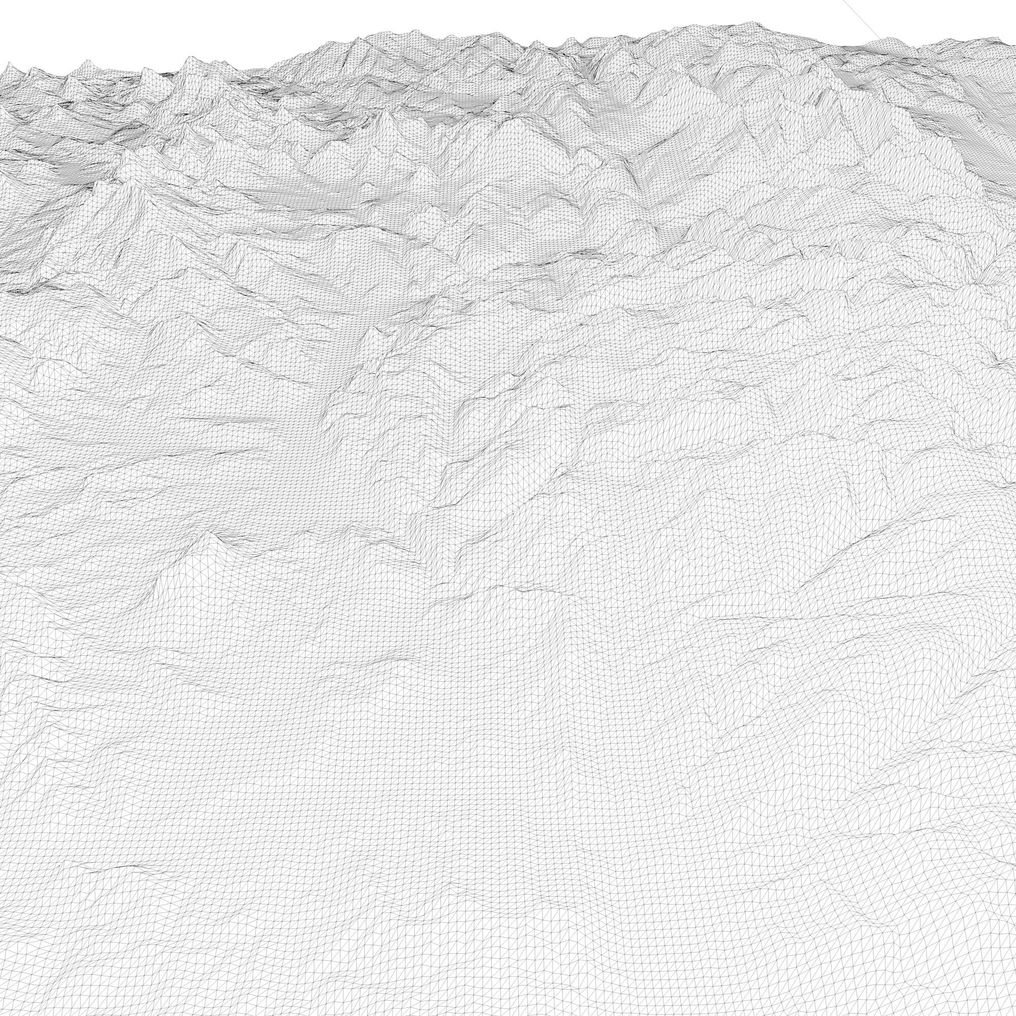 Colorado Map Topographic Stl Model by Shustrik