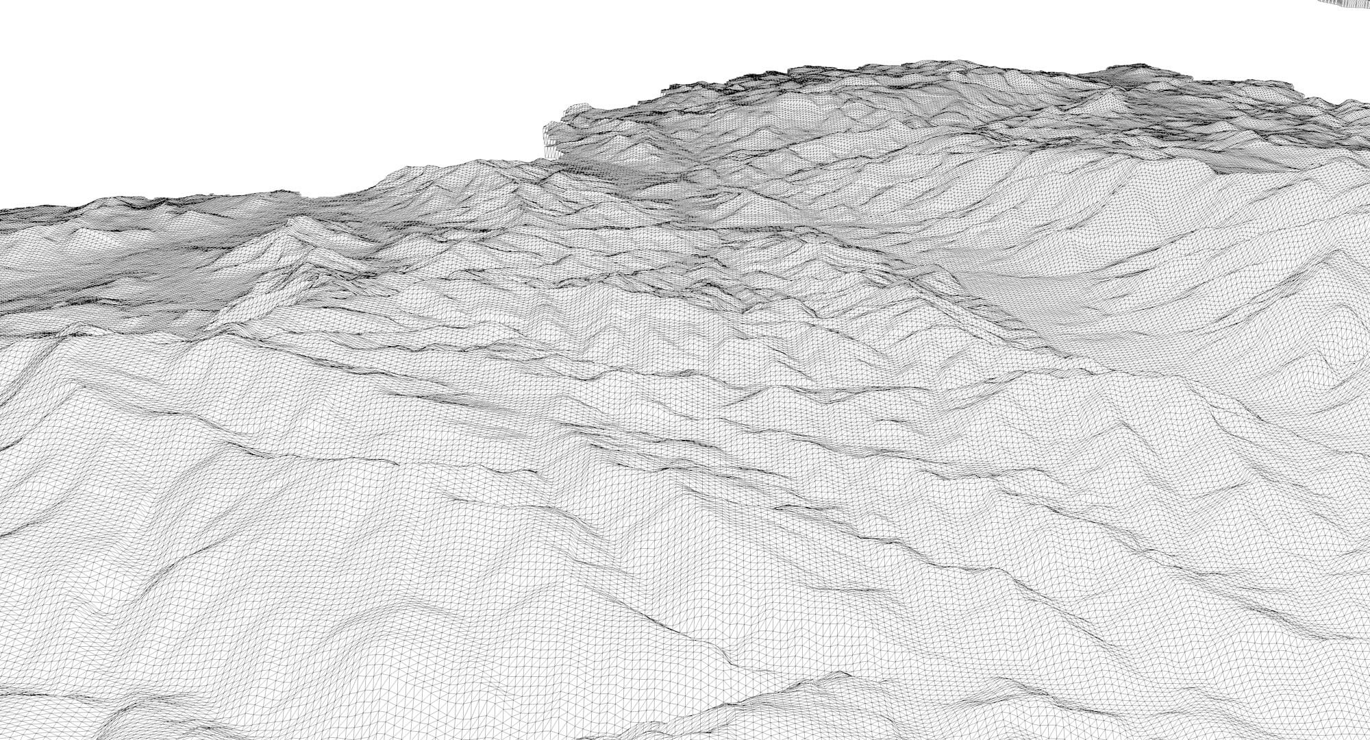 Corsica Terrain for CNC, Printing and Design - 3D Print Model by Shustrik