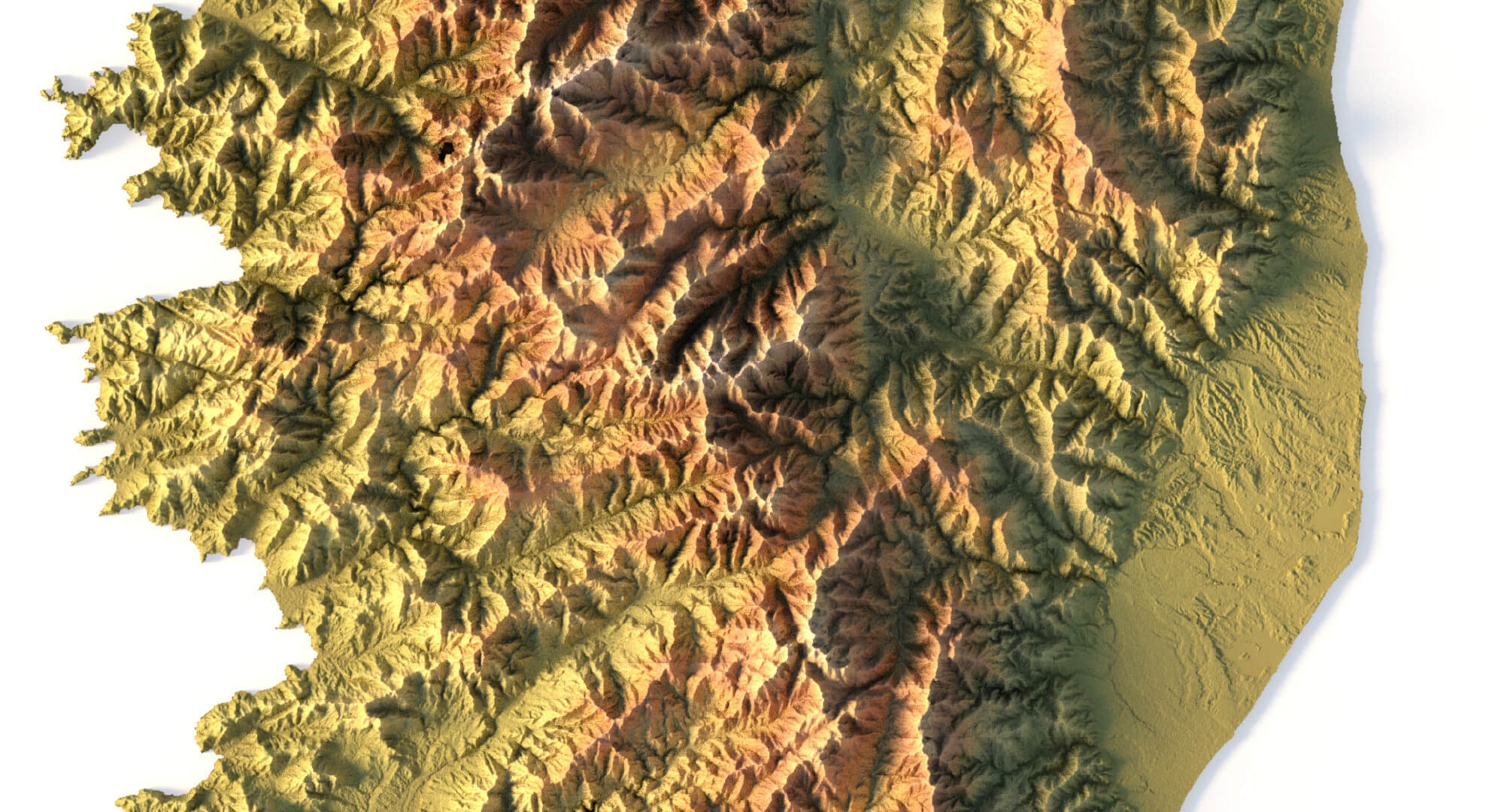 Corsica Terrain - 3D Model by Shustrik