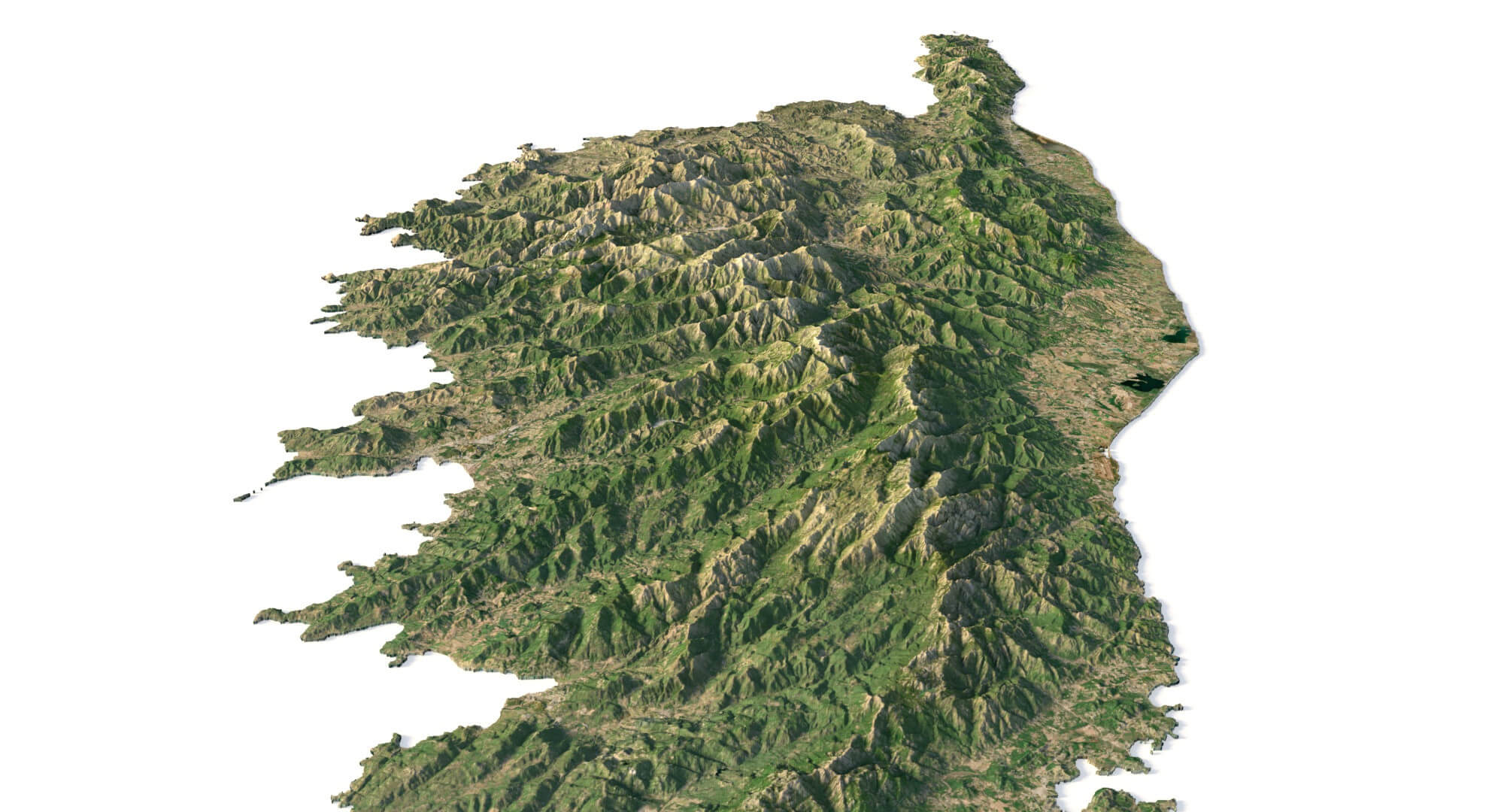 Corsica Terrain - 3D Model by Shustrik