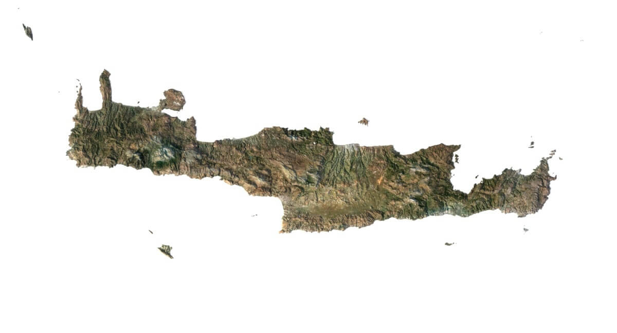 Crete Island Greece - 3D Model by Shustrik