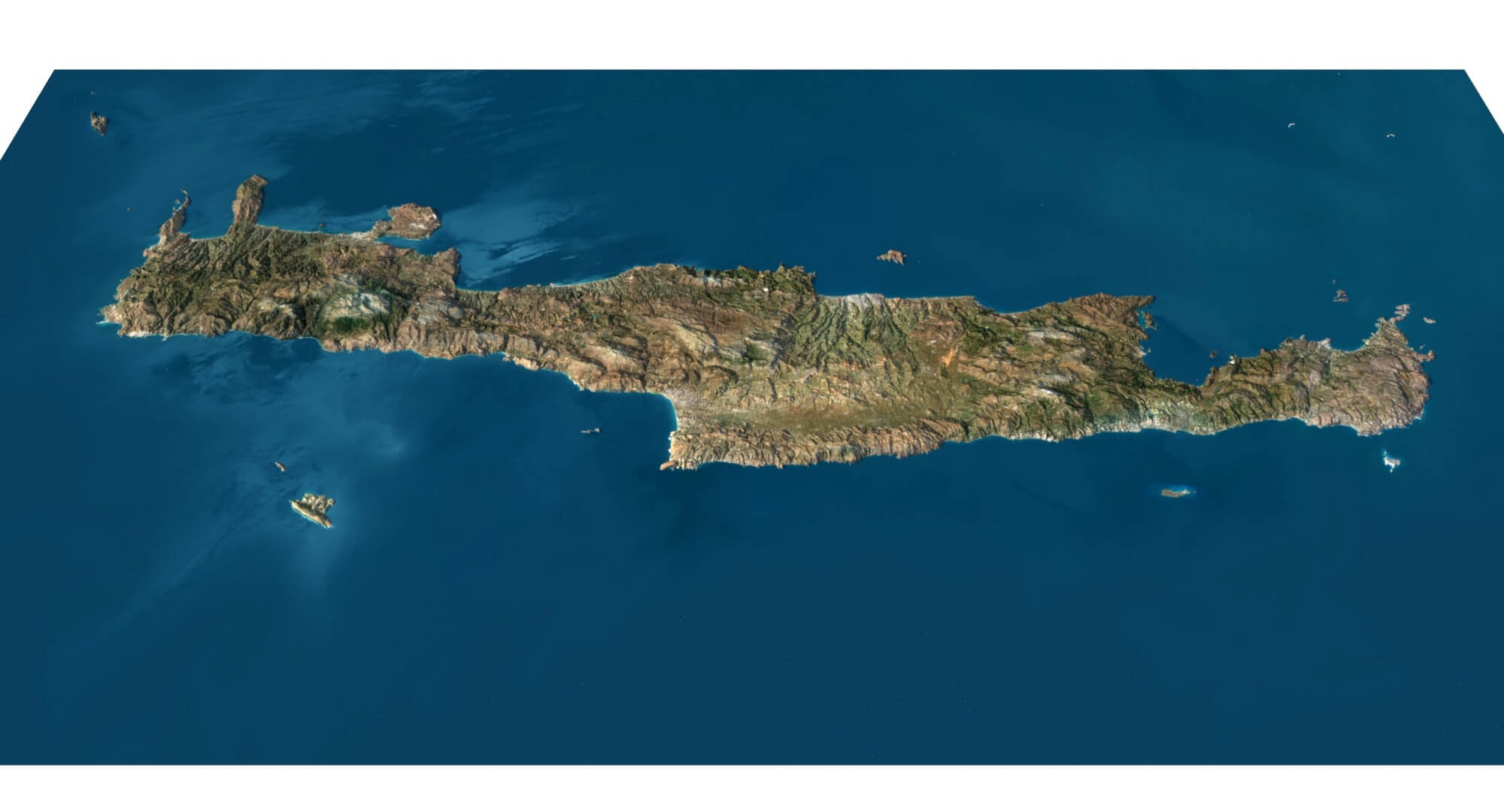 Crete Island Greece - 3D Model by Shustrik