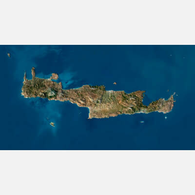 Crete Island Greece - 3D Model by Shustrik