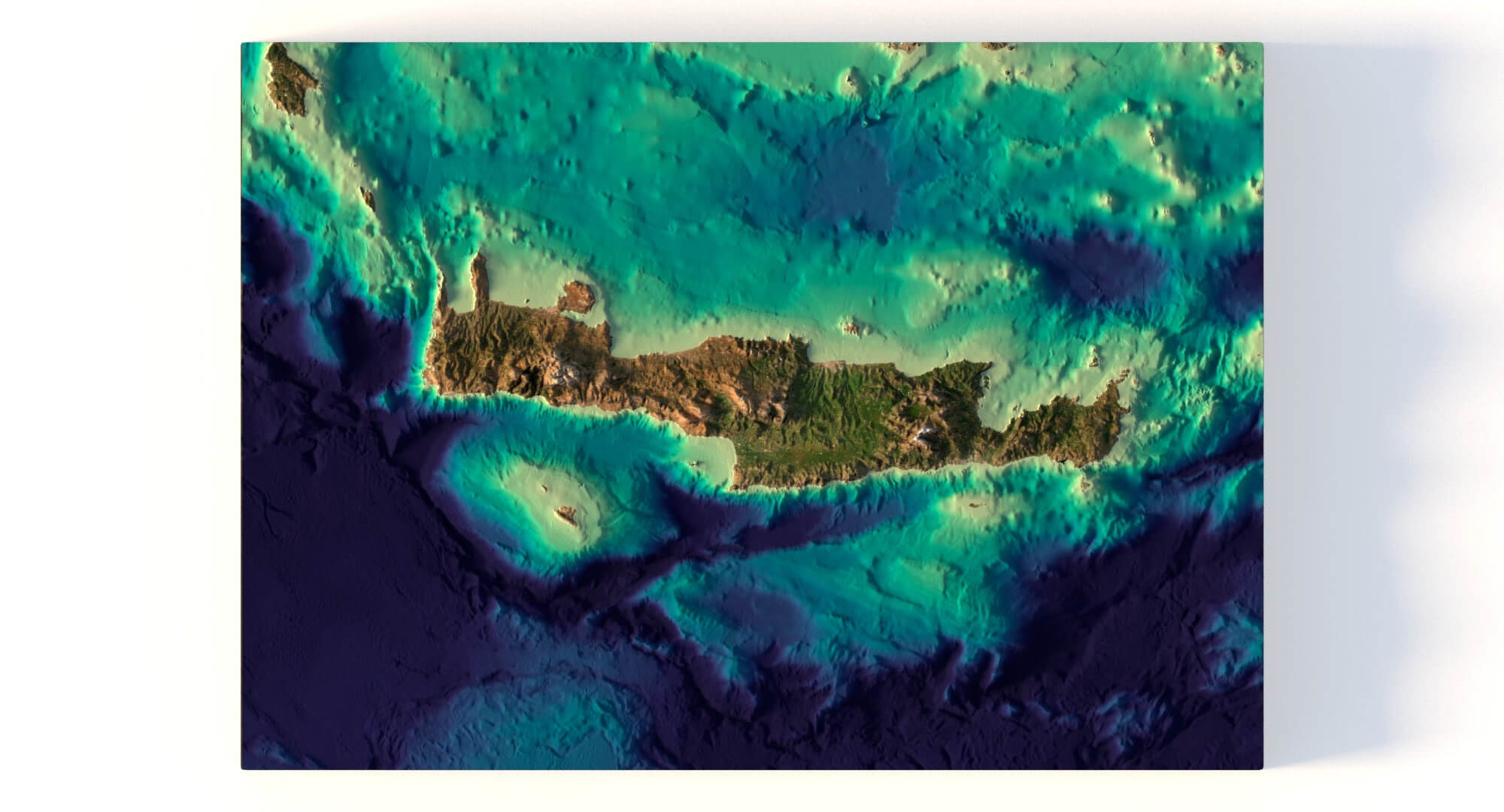 Crete Relief Without Water - 3D Model by Shustrik