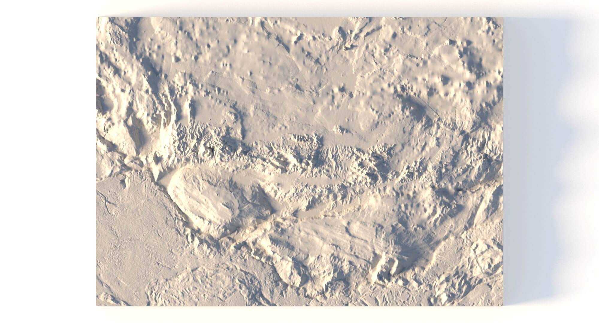 Crete Relief Without Water - 3D Model by Shustrik