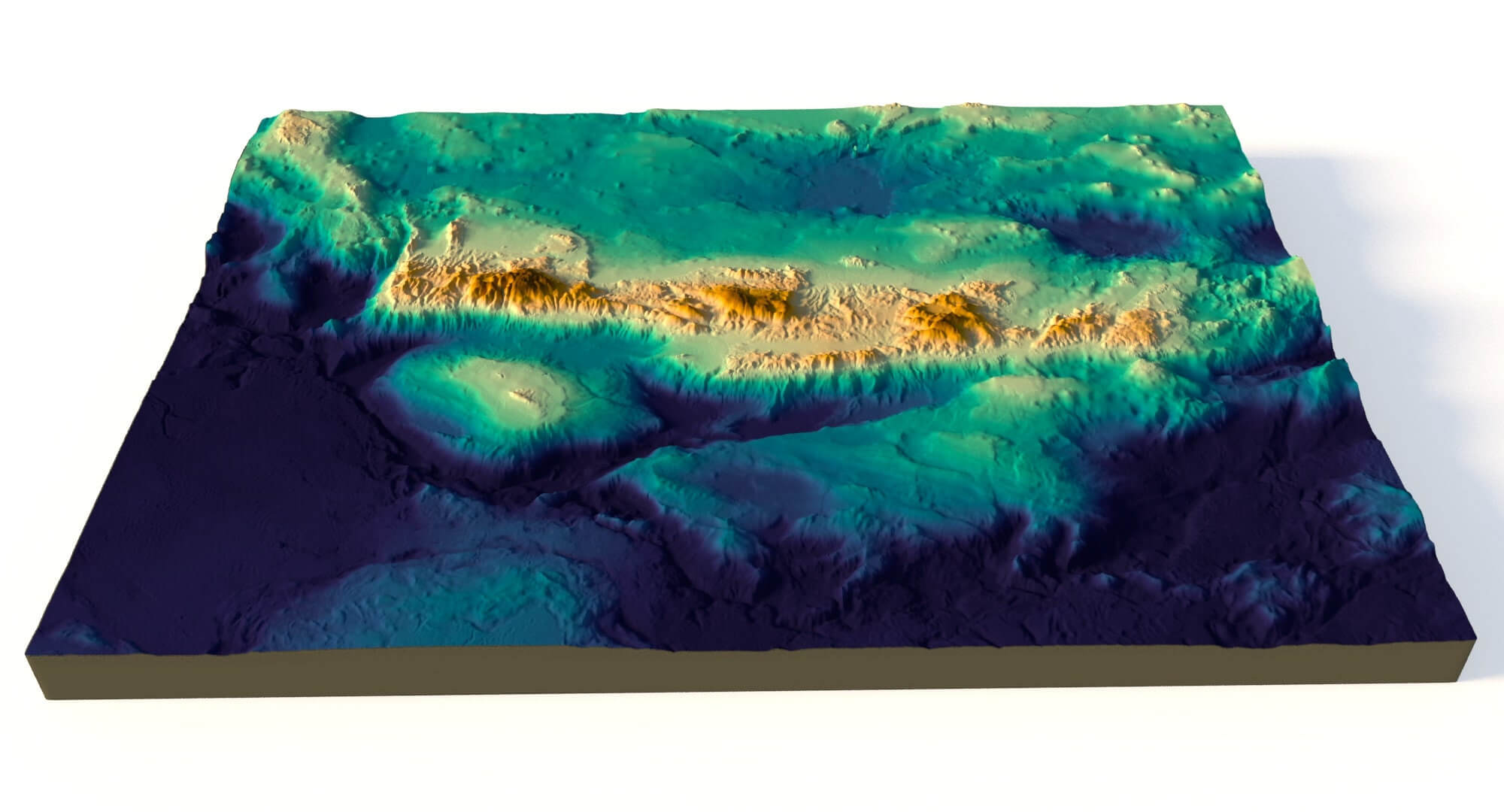 Crete Relief Without Water - 3D Model by Shustrik
