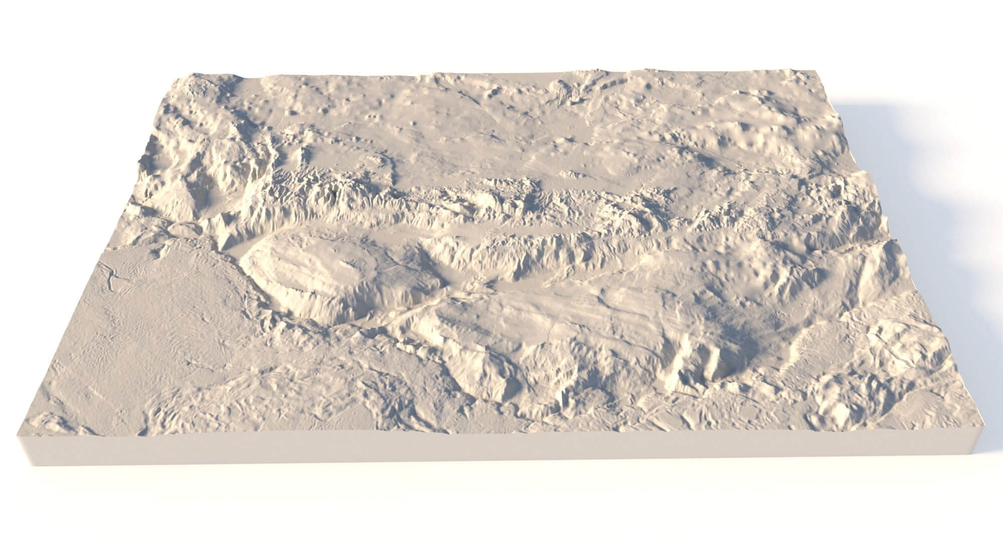 Crete Relief Without Water - 3D Model by Shustrik