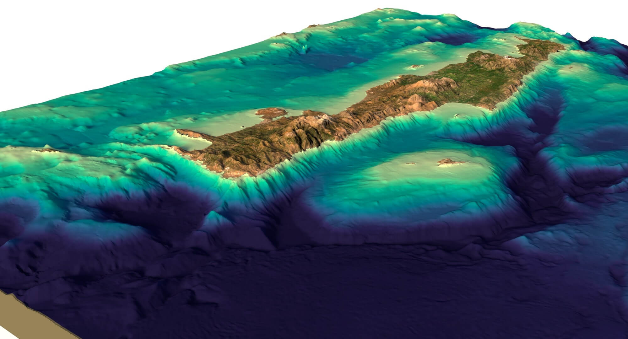 Crete Relief Without Water - 3D Model by Shustrik