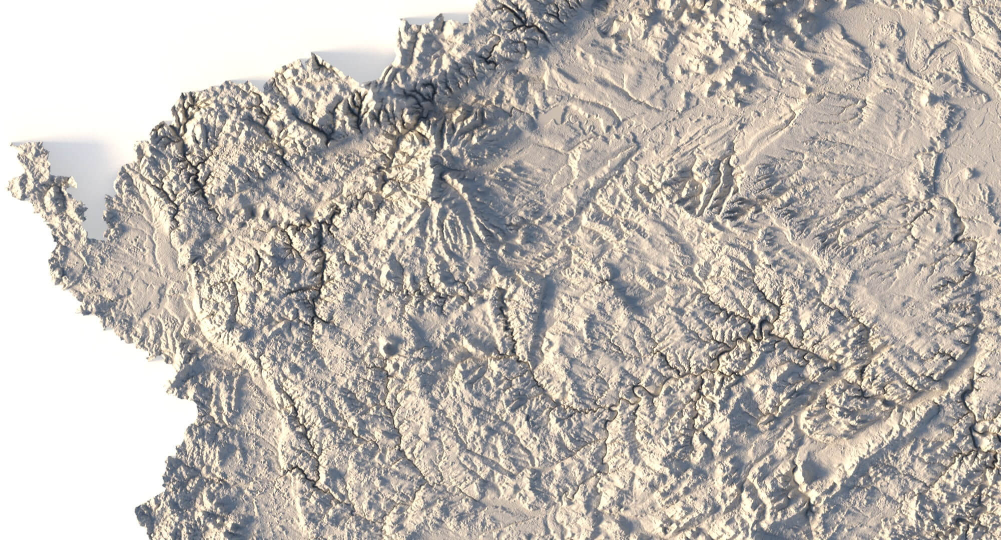 Czech Republic Terrain for CNC, Printing and Design - 3D Model by Shustrik