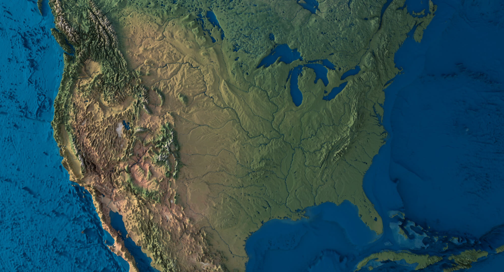 Earth Terrain Without Water - 3D Model by Shustrik