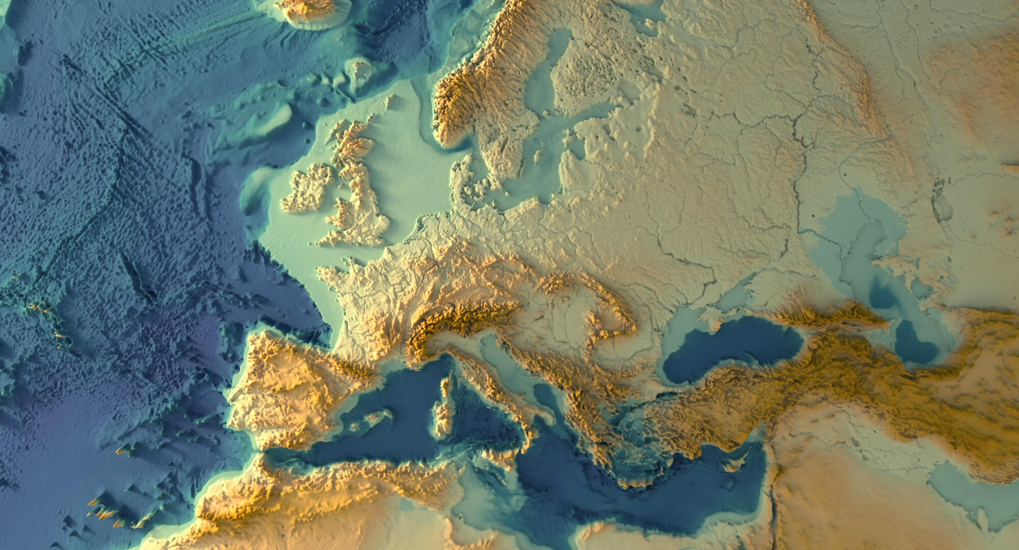 Earth Terrain Without Water - 3D Model by Shustrik