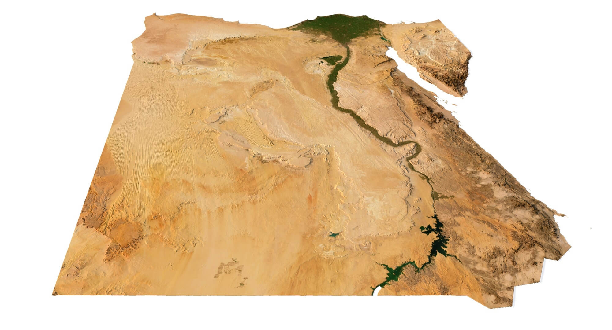 Egypt Terrain 3D Map by Shustrik