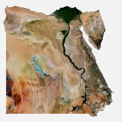 Egypt Terrain 3D Map by Shustrik