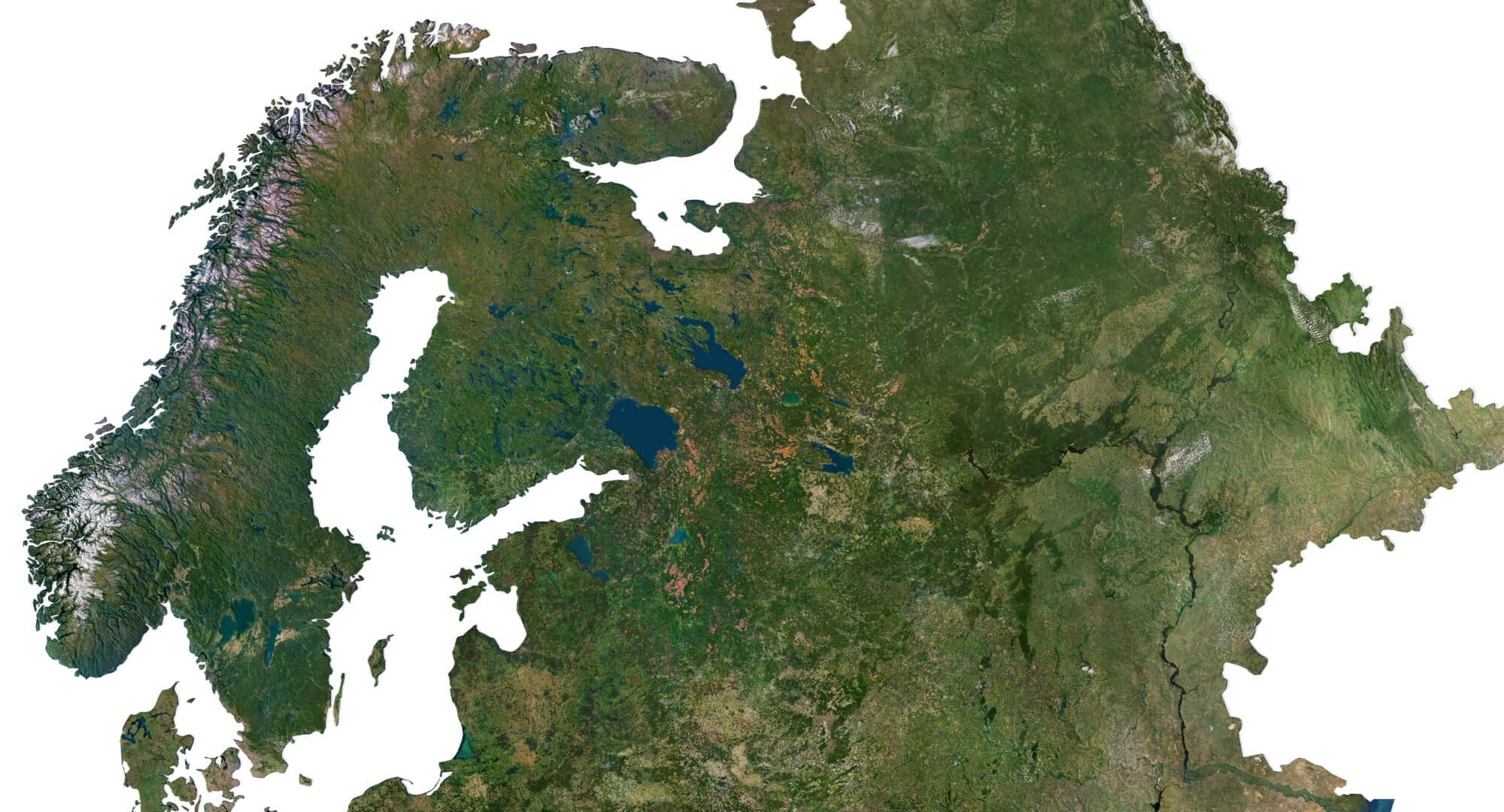 Europe Terrain 3D Map by Shustrik