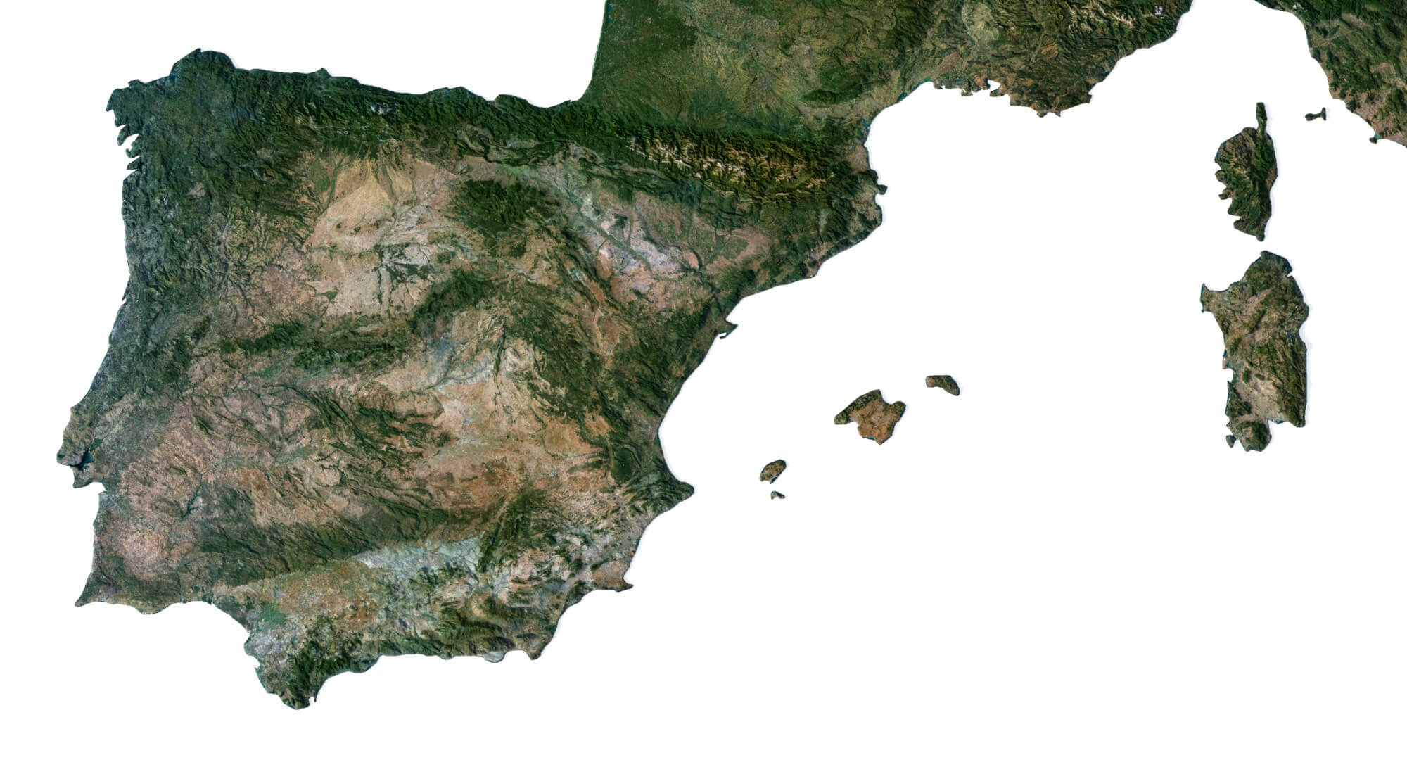 Europe Terrain 3D Map by Shustrik