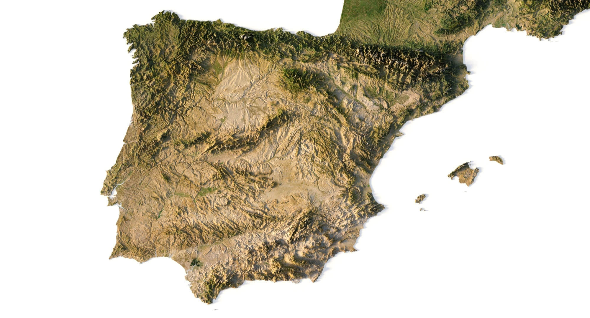 Europe Terrain - 3D Model by Shustrik