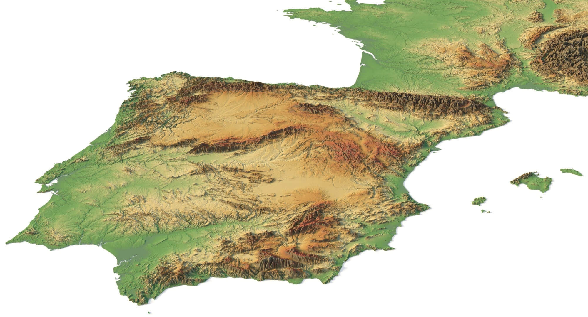Europe Terrain - 3D Model by Shustrik