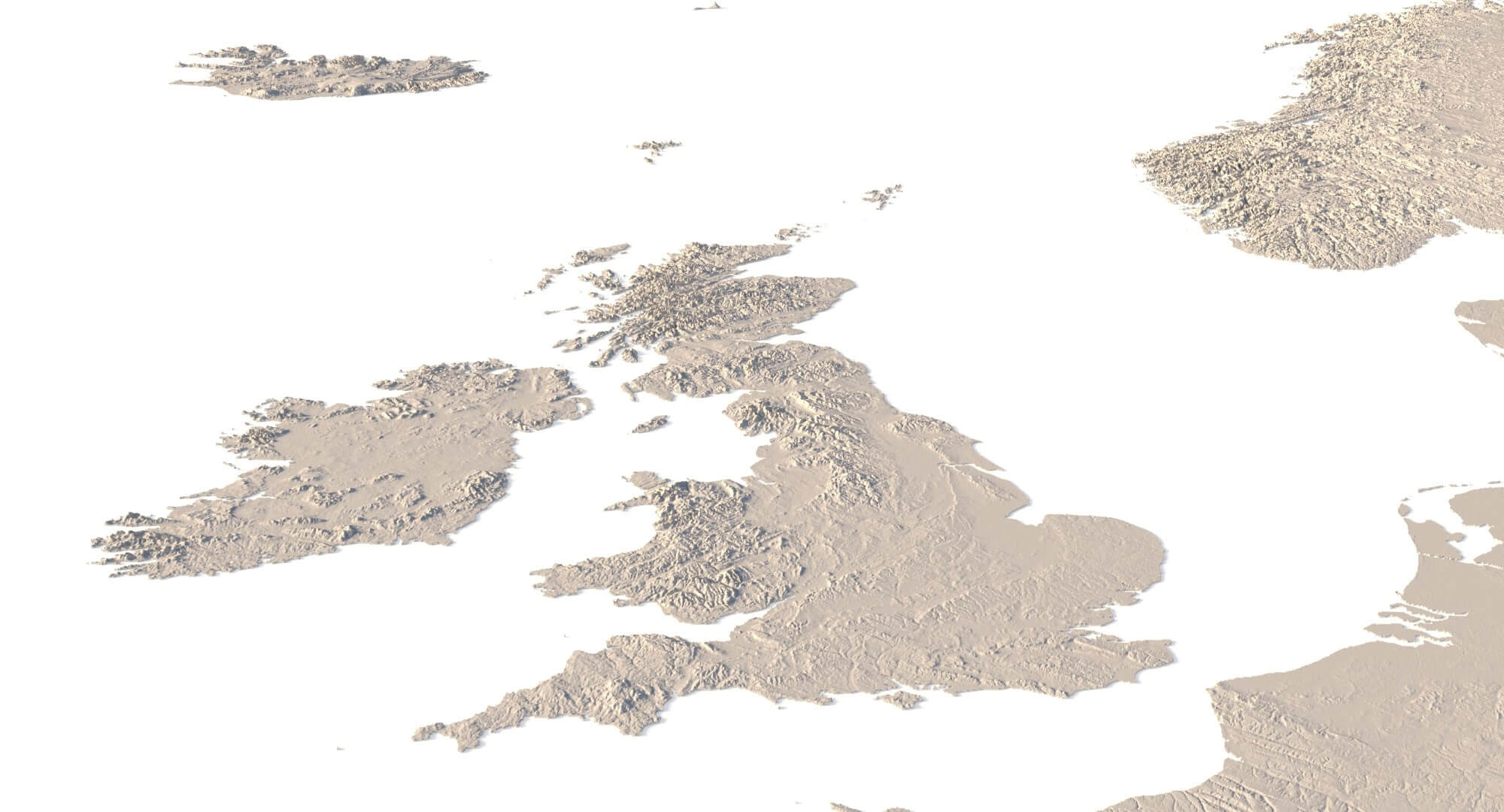 Europe Terrain - 3D Model by Shustrik