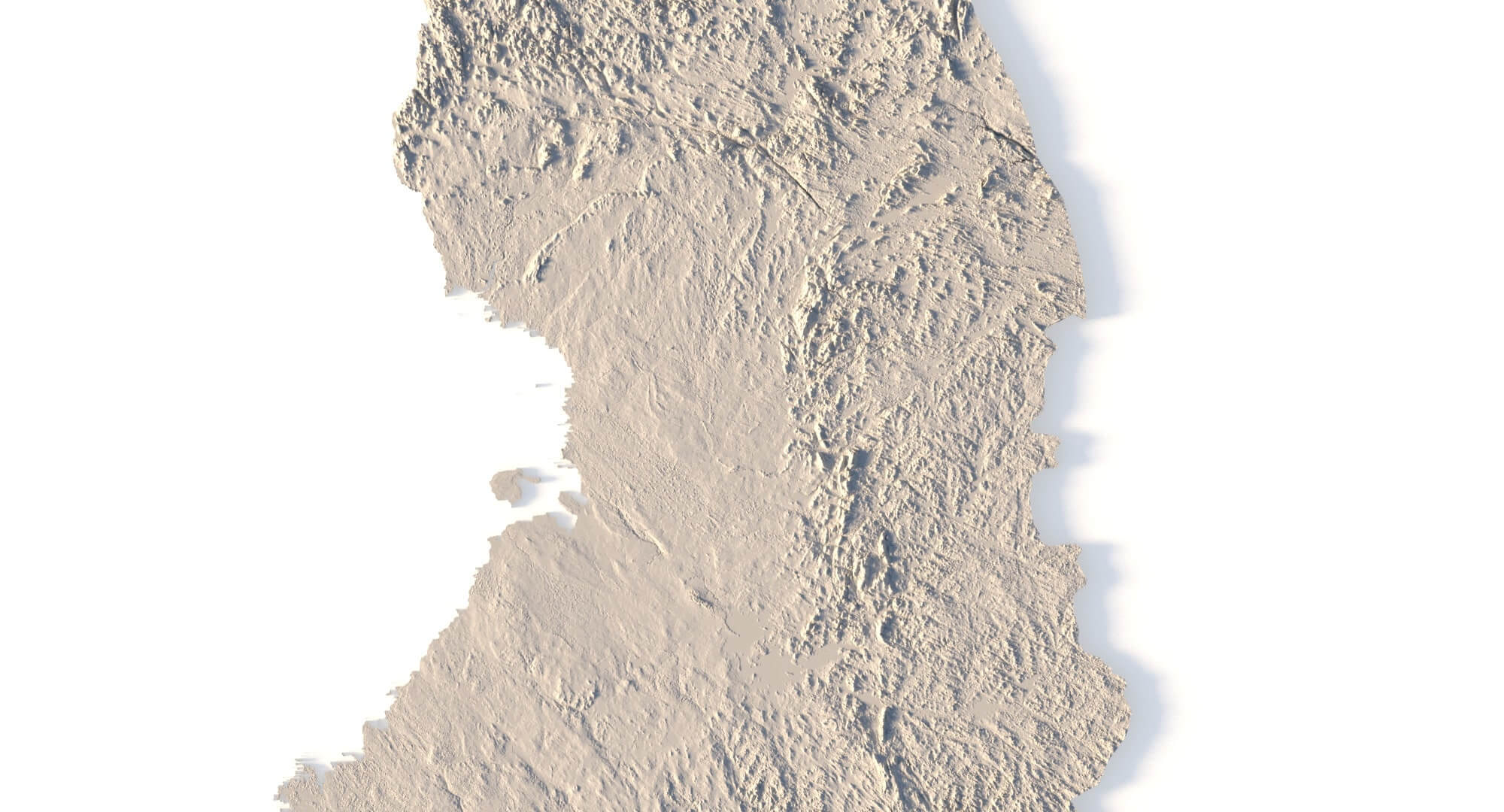 Finland Terrain for CNC, Printing and Design - 3D Print Model by Shustrik