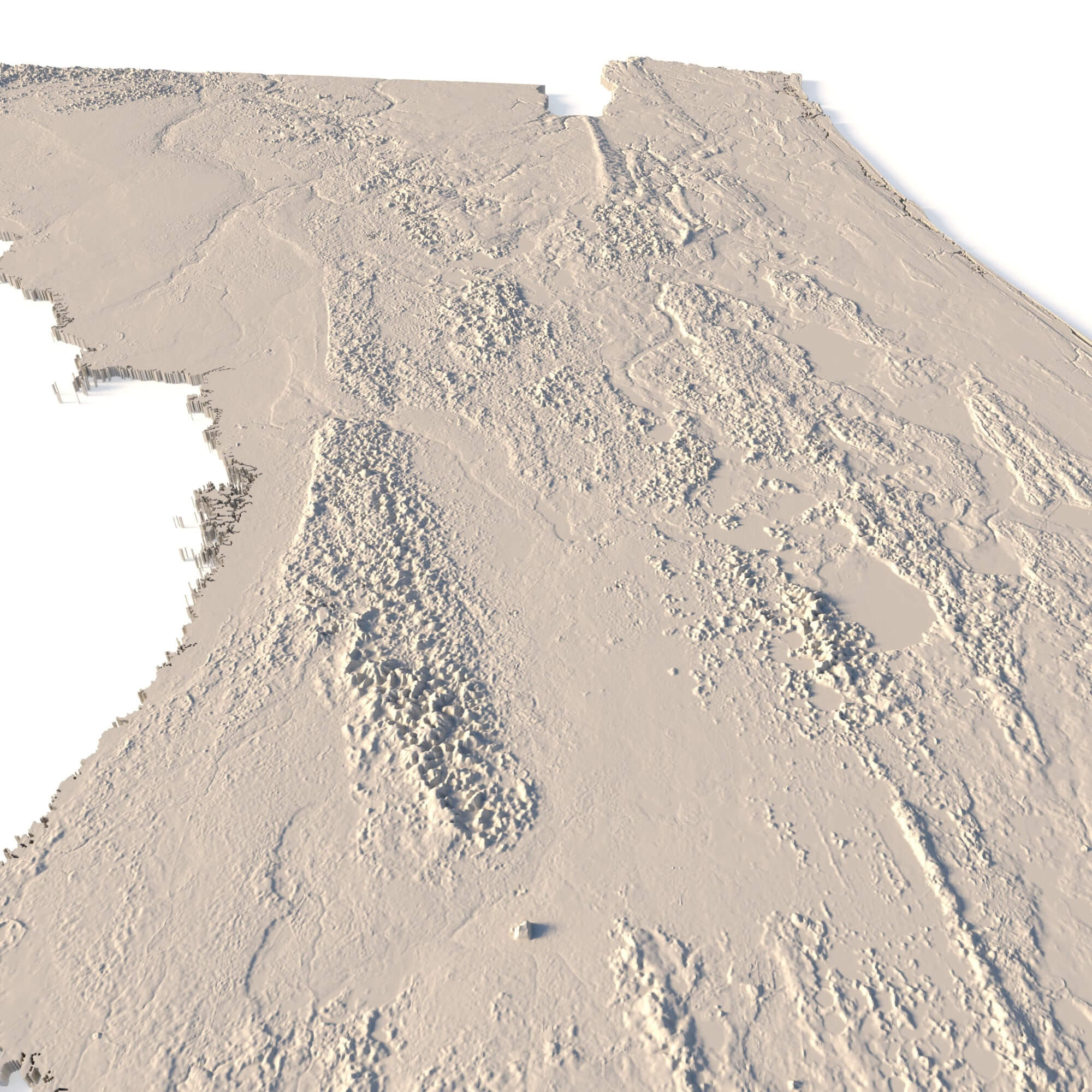 Florida Topographic Map Stl Model by Shustrik