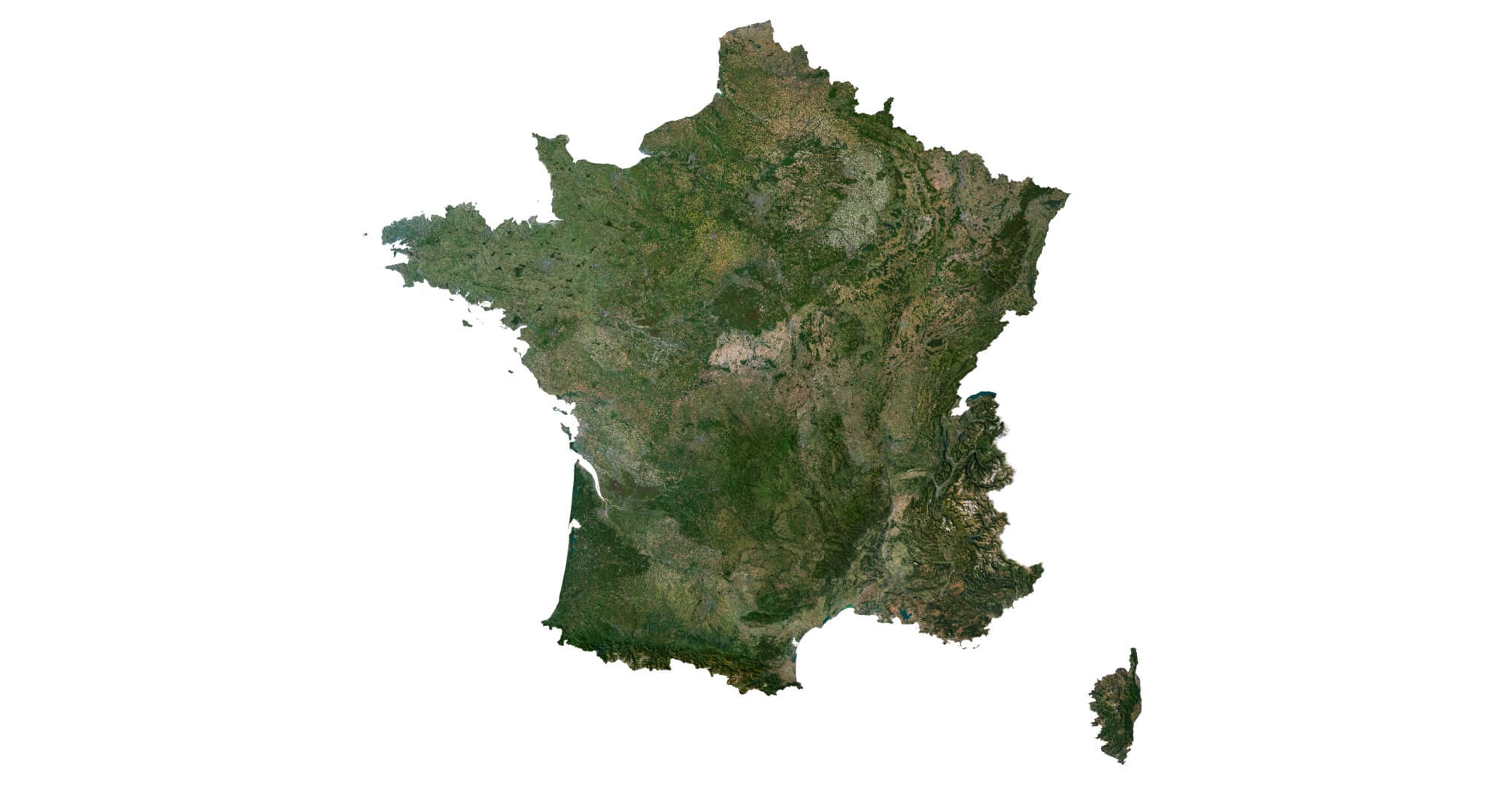 France Terrain 3D Map by Shustrik