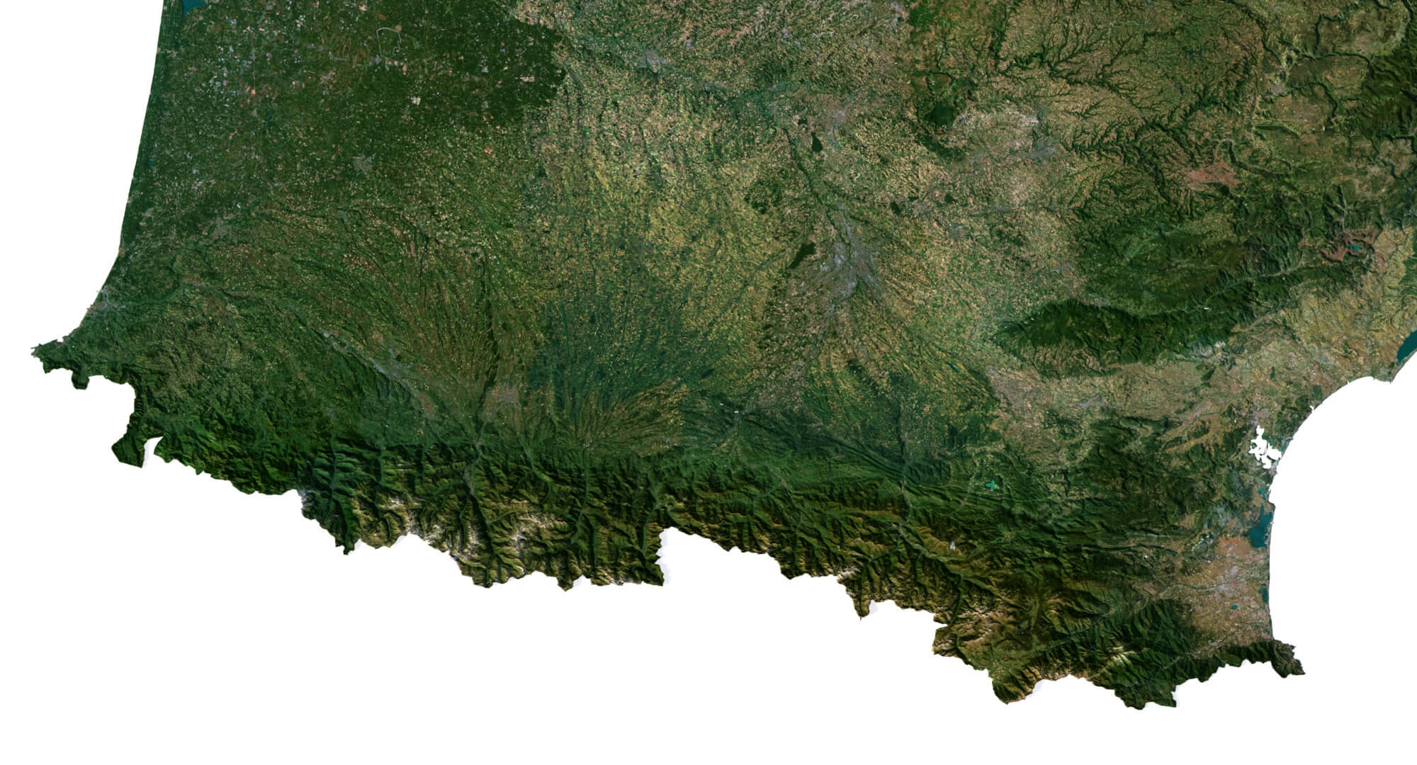 France Terrain 3D Map by Shustrik