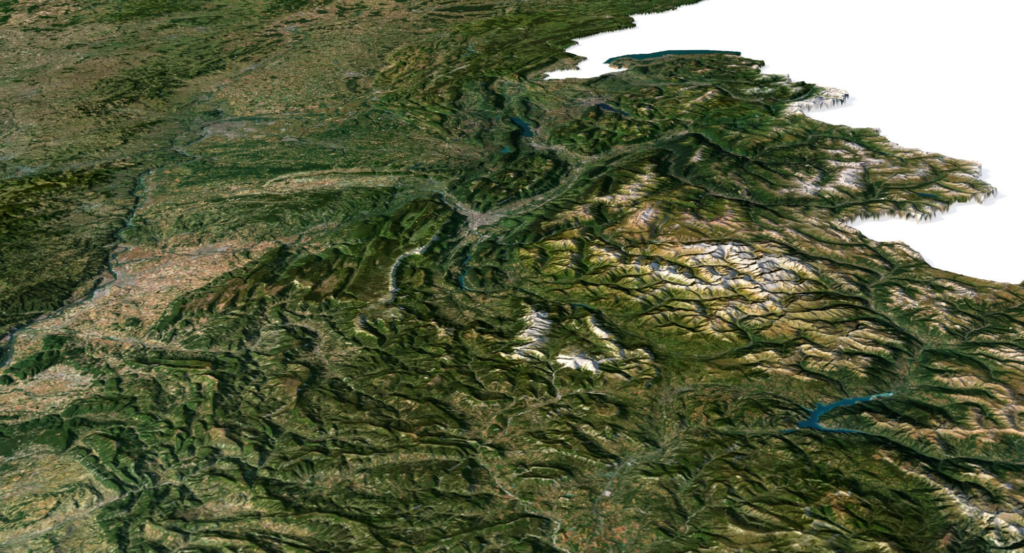 France Terrain 3D Map by Shustrik